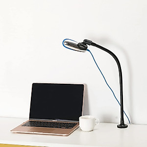 Gooseneck Microphone Arm with 3/8male ,Flexible Gooseneck Mic Stand16inch ,Heavy Duty Holding Black 1Pack