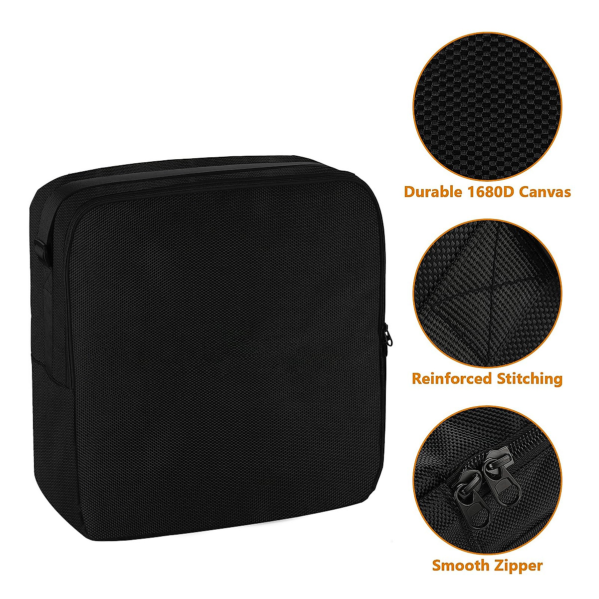 Homakover 1680D Carrying Case with Adjustable Strap for Jump-N-Carry Starter Models JNC1224/ JNC770R/ JNC660, Black, Case Only