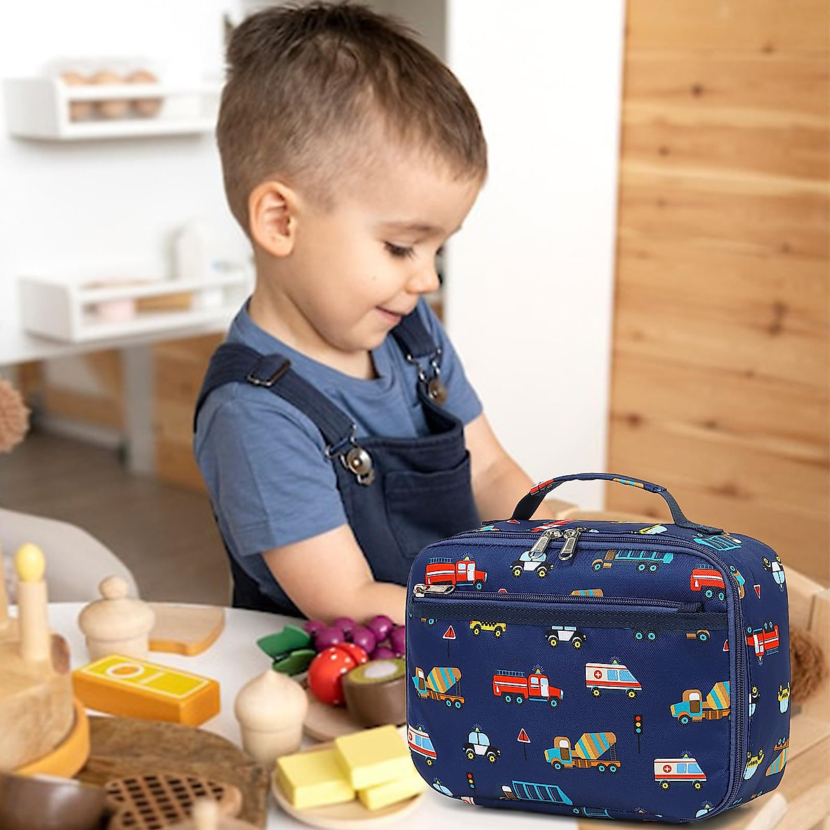 LOIDOU Lunch Box for Kids Boys Girls Insulated Lunch Bag Thermal Meal Tote Reusable Lunch Pail Bags for School Travel