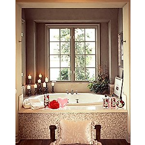 Bath and Body - Spa Gift Baskets for Women & Girls, Spa Kit Birthday Gift Includes Love of Rose Scent Shower Gel, Bubble Bath, Body Lotion, Bath Salt, Red Bath Puff and Heart Bath Bomb