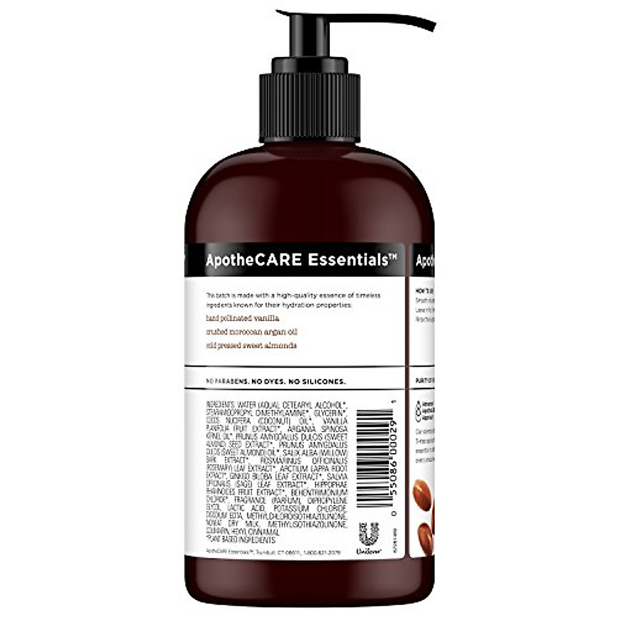 ApotheCARE Essentials The Replenisher Moisturizing Conditioner, Vanilla, Argan Oil, Sweet Almond, 12 oz