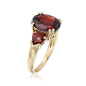 Ross-Simons 5.20 ct. t.w. Garnet Ring in 14kt Yellow Gold. Size 8