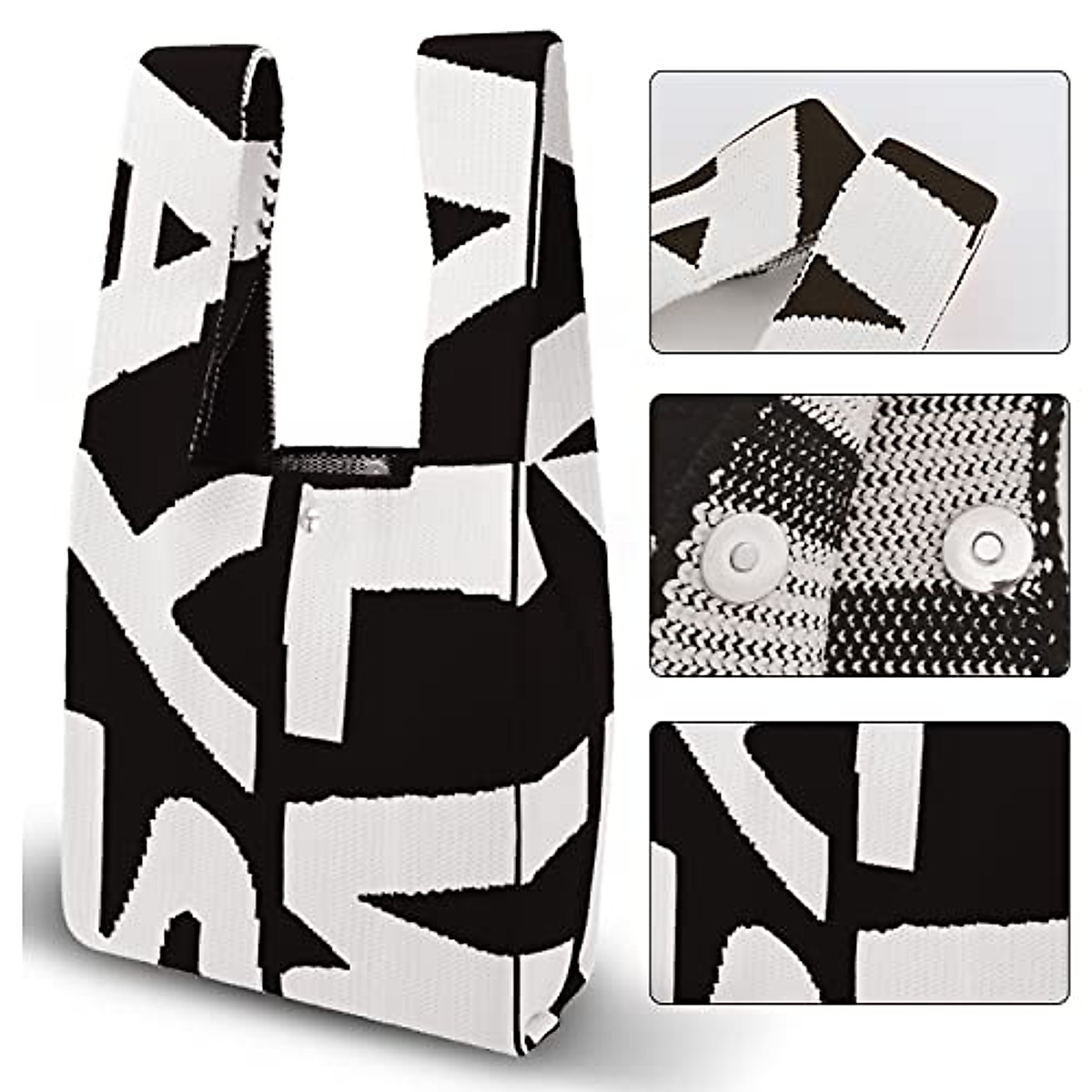 Women's Alphabet Print Bag Retro Shoulder Bag Hobo Crossbody Handbag Casual Tote With Extension Band