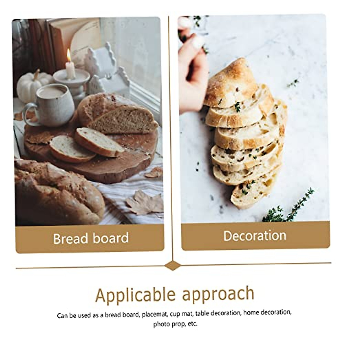 EXCEART 4 Pcs DIY Tray Large Wood Tray Bread Cutting Board Cake Spatula Potato Chopping Board Chopping Board Tray for Kitchen Wooden Serving Wooden Bread Tray Photography Prop Breadboard