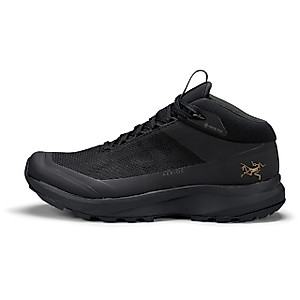 Arc'teryx Aerios FL 2 Mid GTX Shoe Women's | Fast and Light Gore-Tex Hiking Shoe | Black/Black, 7.5