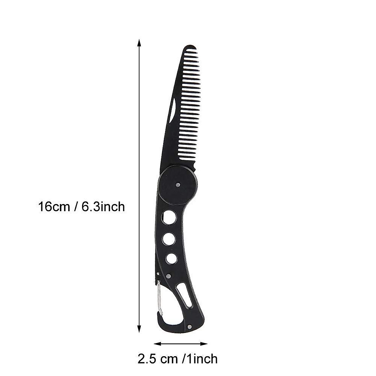 Beard Brush, Foldable Stainless Steel Beard Set Beard Hair Removal Razor Strops Men Beard Mustache Styling For Razor Strops Comb Folding Comb