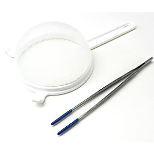 JTS Jewelry Cleaning Basket & Tweezer Ultrasonic Steam Cleaner Strainer + Tweezer