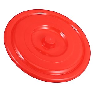 HOOTNEE Plastic Bucket Lid Water Pot Lid Trash Can Covers Trash Can Accessory Waste Container Lid Bucket Locking Lid Waste Container Cover Pail Cover Trashcan Waste Bin Lid Replacement Red