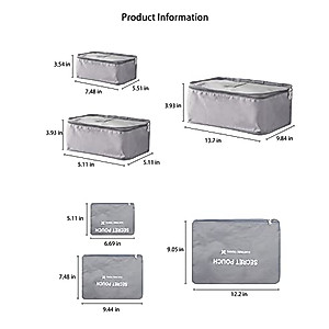 QIJING Cubes for Suitcases,Waterproof Storage Bag, Travel Storage Bag,Clothes Packing organizer,Clothing Underwear Bag