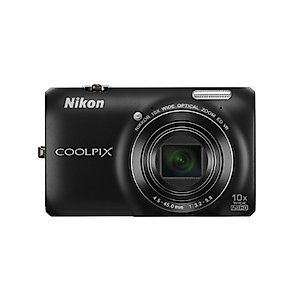 Nikon COOLPIX S6300 16 MP Digital Camera with 10x Zoom NIKKOR Glass Lens and Full HD 1080p Video (Black)