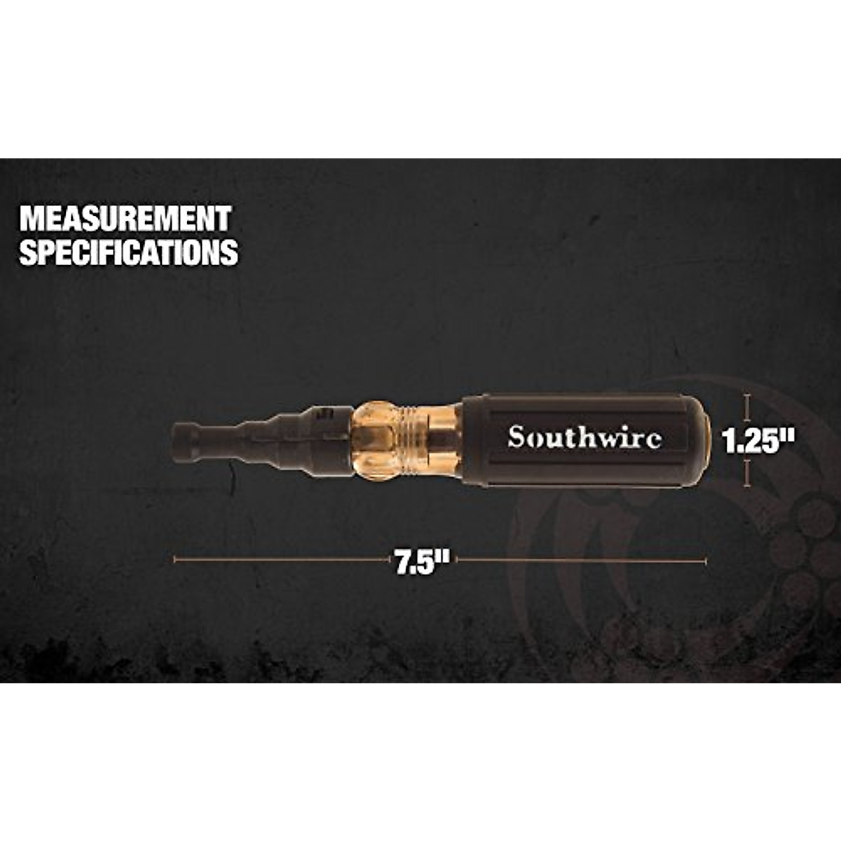 Southwire SDCFR Conduit Fitting Reaming Screwdriver; Heavy Duty; Dual Function; Multi Use Detachable Head; Compatible with Drill; Cushion Grip Handles for Comfort