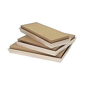 PacknWood Noah31 Rectangular Wooden Tray (Case of 10) - Large Charcuterie Board Set - Decorative Wooden Serving Trays for Party | Wood Tray for Kitchen Counter and Food Trays for Eating on Couch