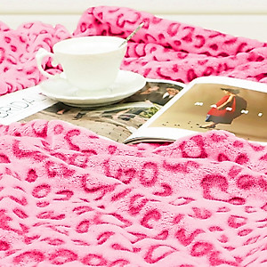 Warm Blanket Pink Soft Fleece Blankets Fuzzy Small Throw Blankets for Kids Girls Toddlers