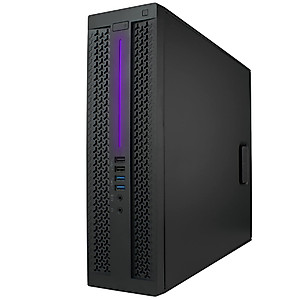 Periphio Iris Gaming PC Desktop Computer w/RGB Lighting | Intel Core i5-4690 3.9Ghz Turbo | GT 730 (2GB) | 8GB RAM | 500GB SSD | WiFi + Bluetooth | Windows 10 (Renewed)