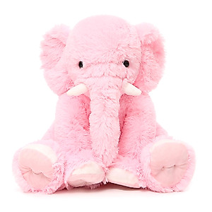 Toys Studio 19.6 Inch Stuffed Elephant Animal Soft Giant Elephant Plush Gift for Girls, Boys (Pink)