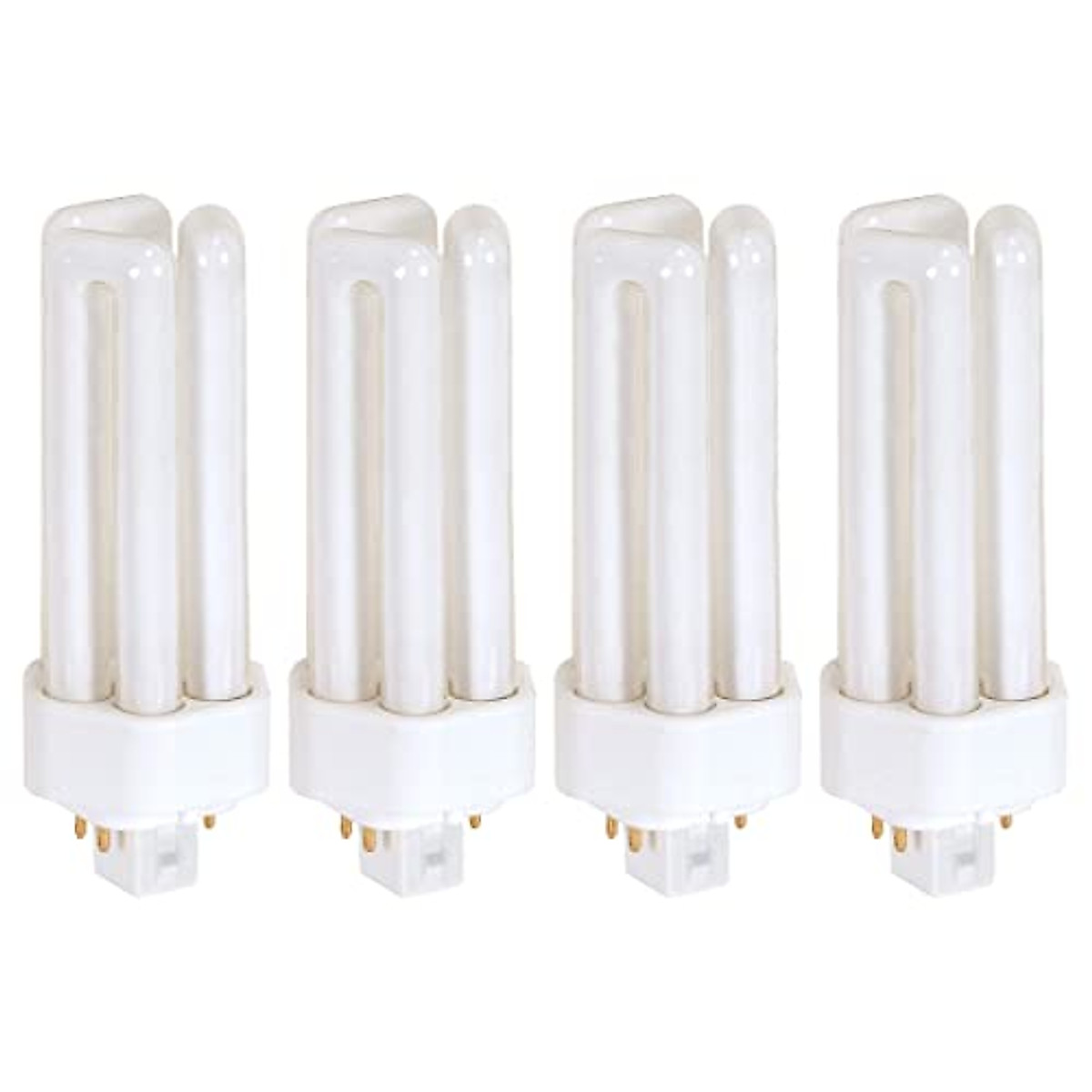 KOR (4 Pack) K20788 - PL26W/3U/4P/841 - Compact Fluorescent Plug-in - T4 - Triple Tube - 26 Watt - 4-Pin (GX24q-3) - 4,100 Kelvin (Cool White)