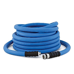 AG-LITE BSALONE100 1" x 100' Hot/Cold Water Rubber Garden Hose, 100% Rubber, Ultra-Light, Super Strong, 500 PSI, 50F to 190F Degrees, High Strength Polyester Braided, 2x Water Flow
