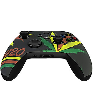 eXtremeRate Replacement Shell for Xbox Series X & S Controller - Unleash Your Style - Leaf Custom Acessories Skin Cover Front Housing Cover for Xbox Core Controller Wireless [Control NOT Included]