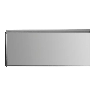 Mirrored Floating Shelf Ledge Set Silver Glam Modern Contemporary Transitional Glass Plastic Finish