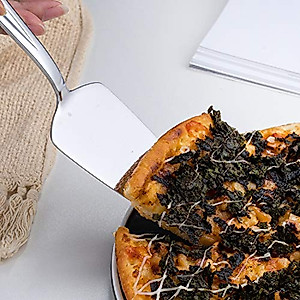 GoGeiLi Pie Cake Server, 9.3-inch Stainless Steel Pizza Pastry Server Set of 3, Dishwasher Safe