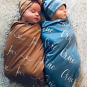 Personalized Baby Blankets for Boys, Custom Monogram Name Blanket from Your Names. Custom Blanket with Baby's Name, Custom Blanket with Baby's Name for Newborn Baby Room Nursery Christening Baptism