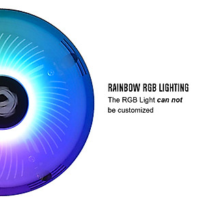 ID-COOLING DK-03i CPU Cooler for LGA1200/115X, 60mm Height Low-profile CPU Air Cooler with Aluminum Fins, Rainbow RGB Lighting, 120mm PWM Fan, Thermal Compound Included, TDP 100W