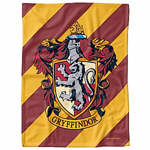 Harry Potter Lightweight Baby Blanket, 30"X40", Gryffindor Crest Unisex for Infants Girls & Boys