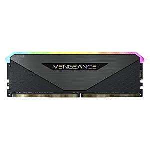 CORSAIR VENGEANCE RGB RT 32GB (2x16GB) DDR4 3200 (PC4-25600) C16 1.35V Desktop Memory
