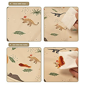 HALAA VAUVA Long Sleeve Baby Bibs for Toddlers, Waterproof, Mess Proof, Coverall, Easy Clean Outfit Baby Smock with Food Catcher Pocket for Feeding, Eating, Washable, Boys Girls Led Weaning Shirt Bib