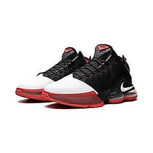 Nike mens Lebron 19 Low Basketball Shoes, Black/University Red/White, 9.5