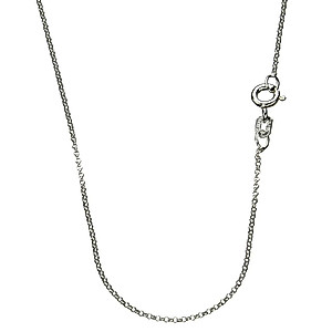 Imptora Sterling Silver Cable Chain Necklace AB Crystal Multi-Teardrop Pendant 16"