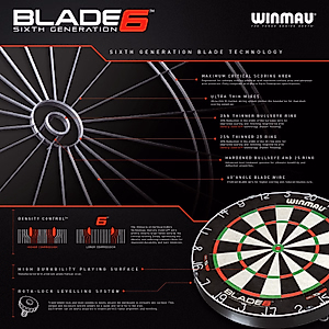 WINMAU Blade 6 Professional Bristle Dartboard