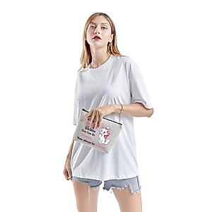 TSOTMO Marie Makeup Bag Cat Zipper Pouch Gift Marie Ladies Gift Cartoon Movie Merchandise Gift For Marie Cats Fans Cat Pet Animal Lover Gift (Be Marie)