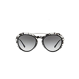 GIORGIO ARMANI AR6055F - 301511 Sunglasses Silver/Black Spotted w/Grey Fade Lens 54mm