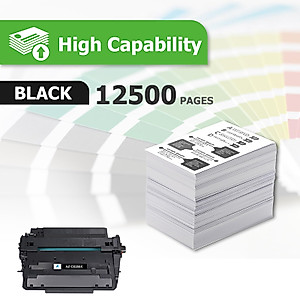Aztech Compatible Toner Cartridge Replacement for HP 55X CE255X 55A CE255A Toner for HP P3015 P3015dn P3015x Pro 500 MFP M521dn M521dw M521 M525 Toner Printer Ink (Black, 2-Pack)