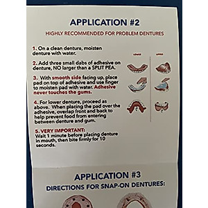 Bondezz Adhesive Free Denture Pads | Upper Denture | 30 Pack | Secure & Comfortable Fit | No Glue/No Mess | All Day Suction | Denture Glue Alternative | Safe, Natural & Non-Toxic