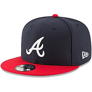 New Era MLB 9FIFTY Adjustable Snapback Hat Cap One Size Fits All (Atlanta Braves Alternate)