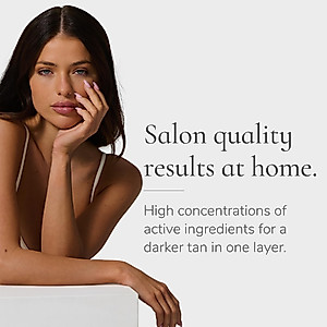 Loving Tan Deluxe Face Tan, Dark - Streak Free, Natural Looking, Professional Strength Sunless Tanner - 10+ Self Tanning Applications per Bottle, Cruelty Free, Naturally Derived DHA - 1.6 Fl Oz