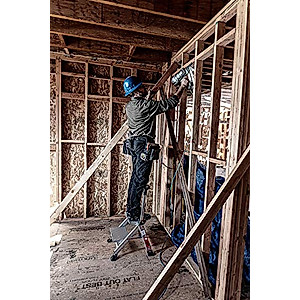 Little Giant Ladders, Jumbo Step, 2-Step, 2 foot, Step Stool, Aluminum, Type 1AA, 375 lbs weight rating, (11902), Silver