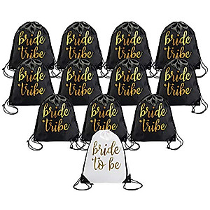 Pop Fizz Designs Bride & Bride Tribe Drawstring Bags (12)