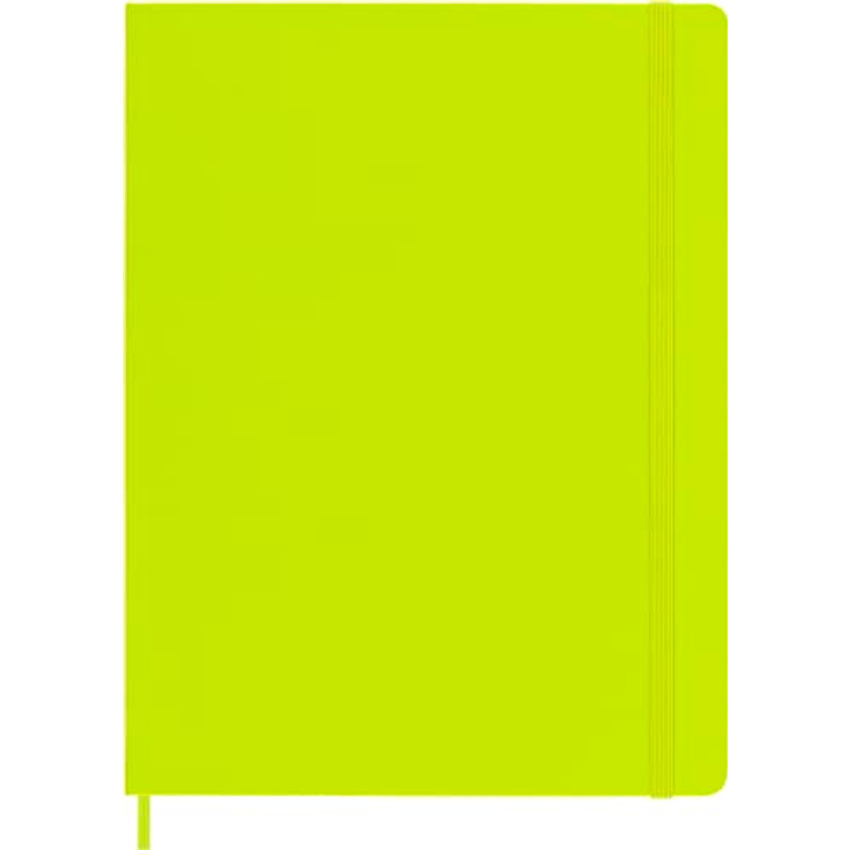 Moleskine Classic Notebook, Hard Cover, XL (7.5" x 9.5") Ruled/Lined, Lemon Green, 192 Pages