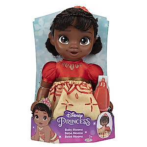 Disney Princess Moana Baby Doll with Baby Bottle & Hair Pin