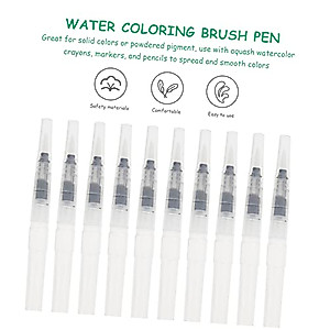 EXCEART 10pcs Travel Set Watercolor Paint Set Bulk Pencils Coloring Paint Pen Water Color Brush Oil Painting Set Flat Pen Writing Brush Water Brush Water Soluble Writing Pen Painting Brush