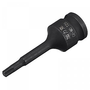 uxcell T25 Impact Torx Bit Socket, 3/8" Square Drive 60mm Length CR-MO Metric Sizes