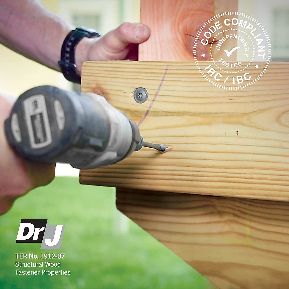 SPAX 1/4" x 4" Exterior Washer Head Structural Wood Lag Screws Powerlags Torx T-Star (50 EA) Bit Included Heavy Duty Rust Resistant