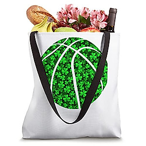 Basketball ball Irish Shamrock Clover St Patrick's Day Tote Bag
