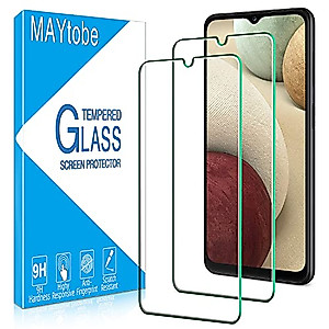 MAYtobe [2 Pack] Designed for Samsung Galaxy A02s, A02 Screen Protector Tempered Glass, Anti Scratch, Bubble Free, Case Friendly, Easy to Install