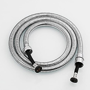 Yalsfowe High Pressure Handheld Shower Head, 9-Setting Showerhead with Filter, Detachable Showerhead Set with Hose, Bracket, Massage Shower Head, Hand Shower Set,Chrome