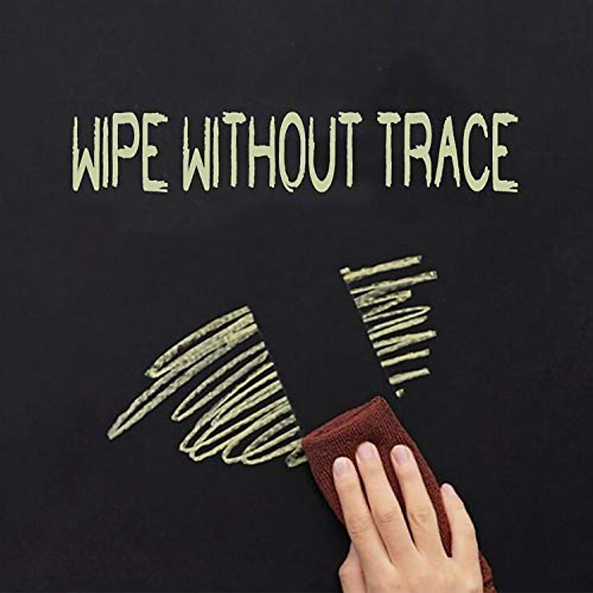 Chalkboard Paper 2 Rolls-Chalkboard Vinyl Sticker Wallpaper (17.4" x 78.7")