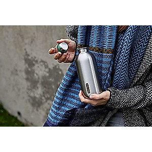 BLACK + BLUM BAM-WBB-S010 Steel Bottle, 600ml, Olive